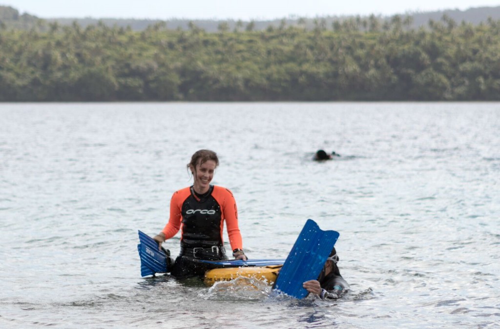 Humpback whale diving in Tonga - Dive Shack